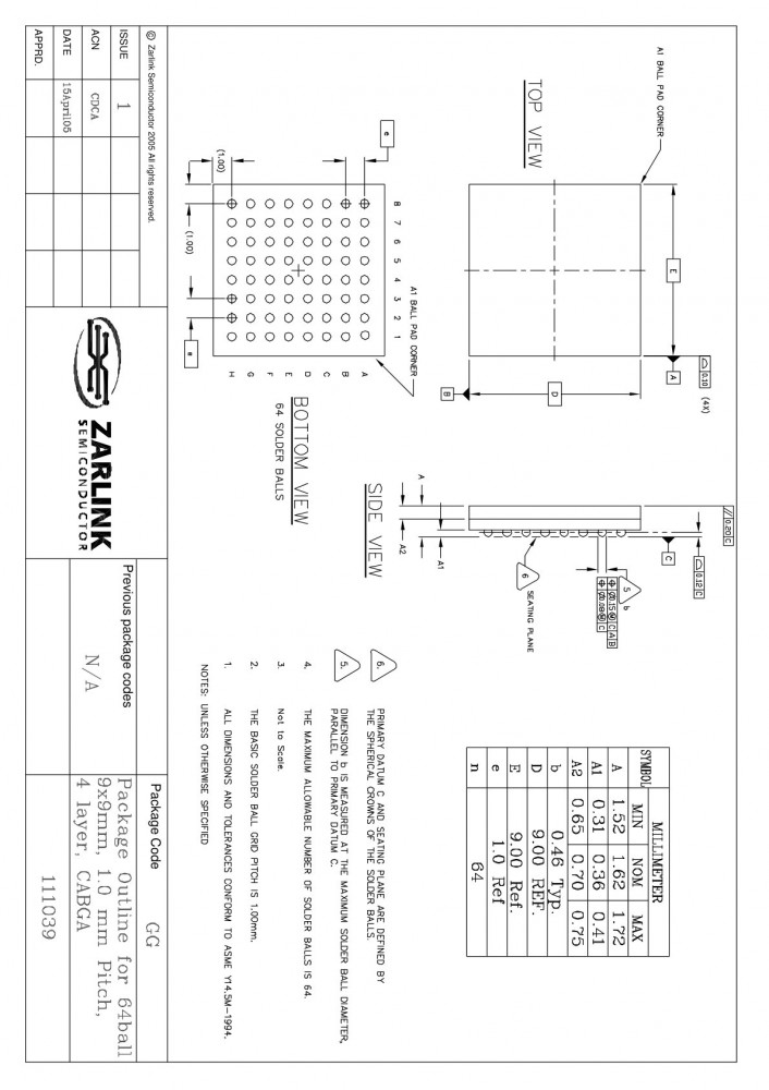 ZL30132GGG2 datasheet page 8