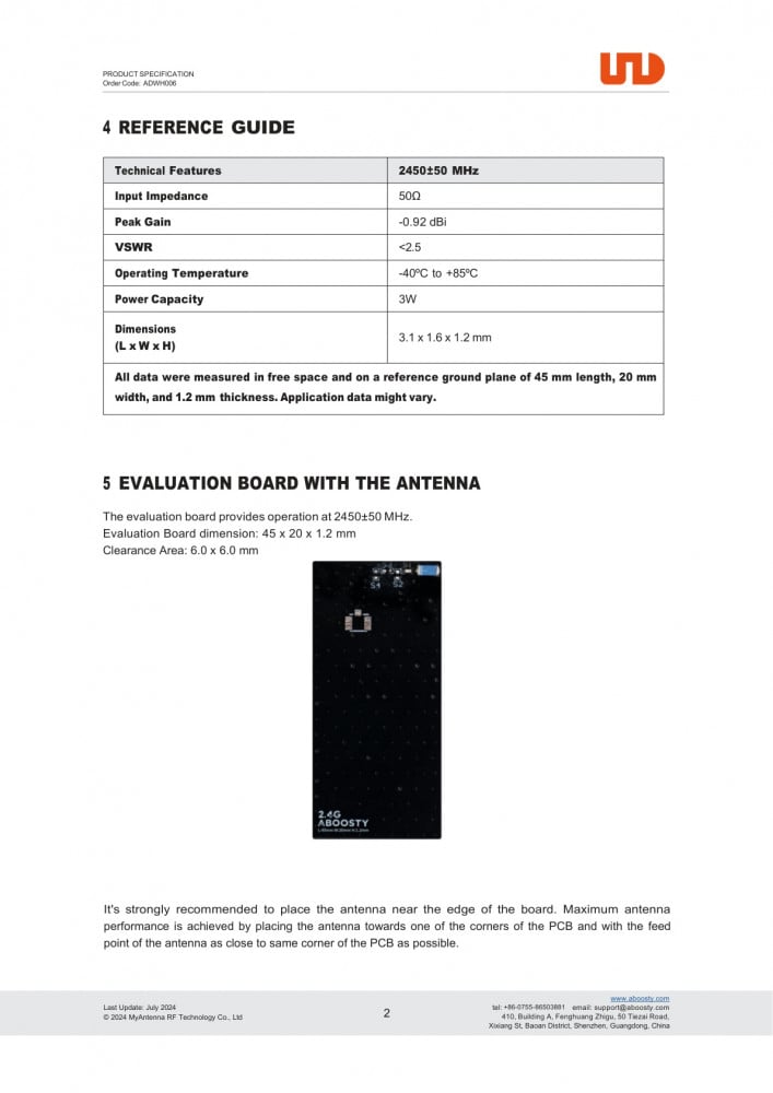 ADWH006 datasheet page 4