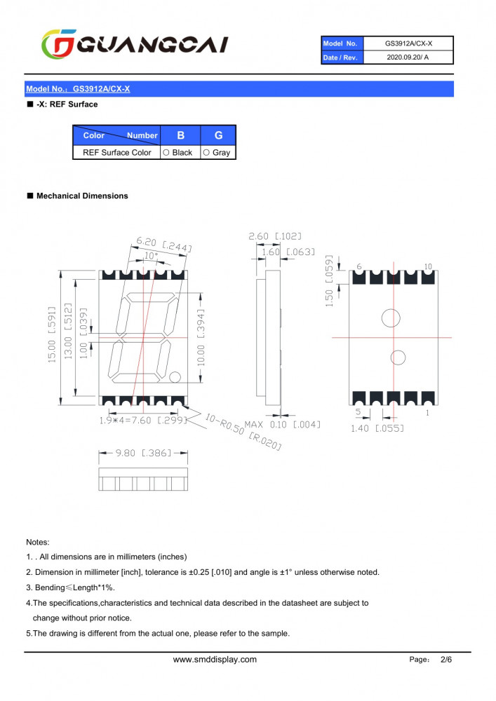 GS3912CG-G technical document page 2