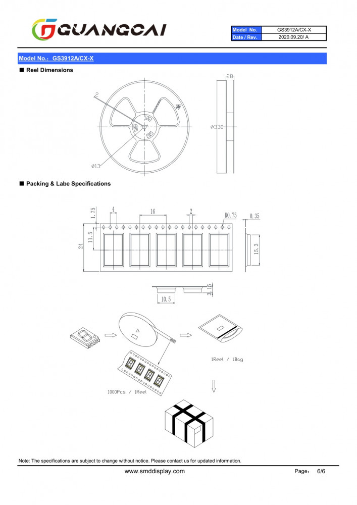 GS3912CG-G technical document page 6