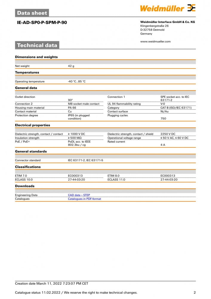 WEIDMULLER 2814400000 document page 2