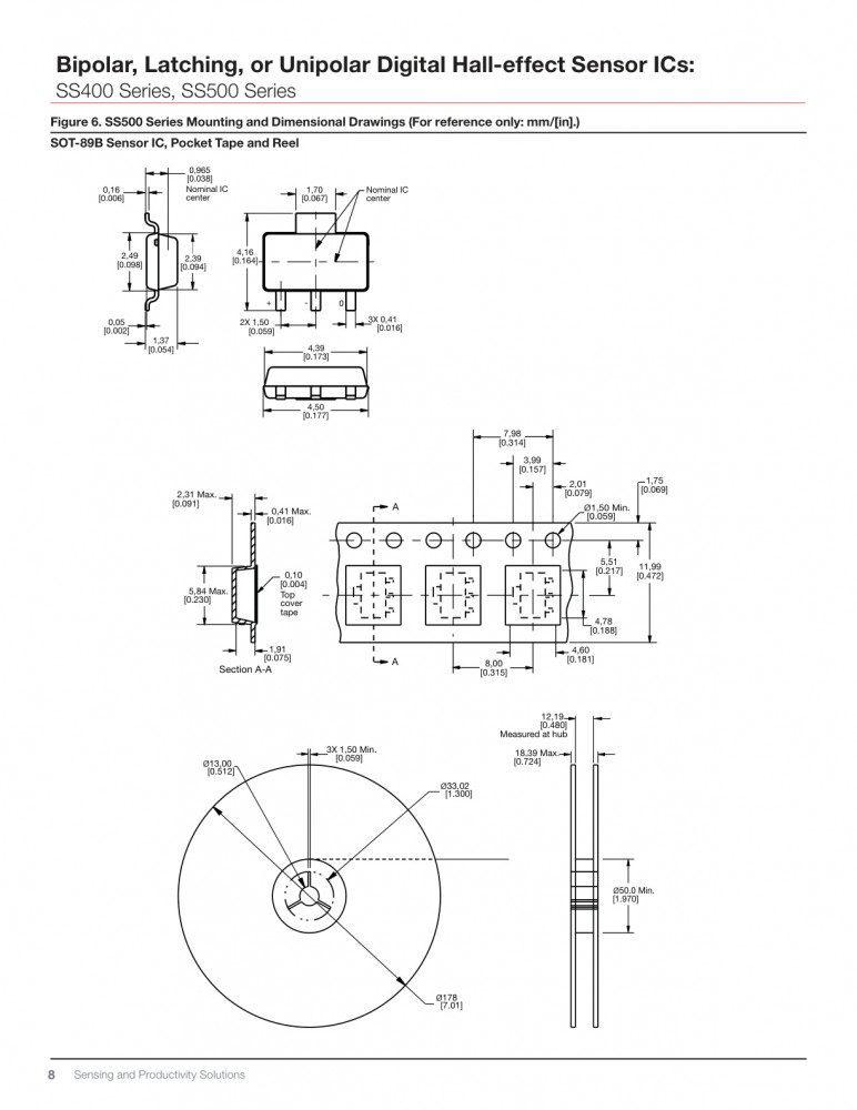 Honeywell SS461A datasheet page 8