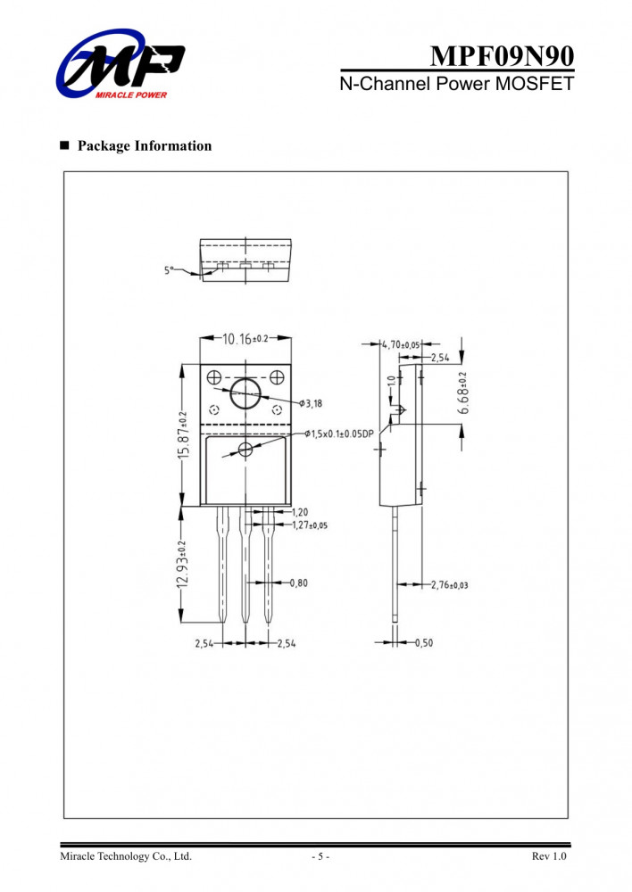 MPF09N90 datasheet page 5