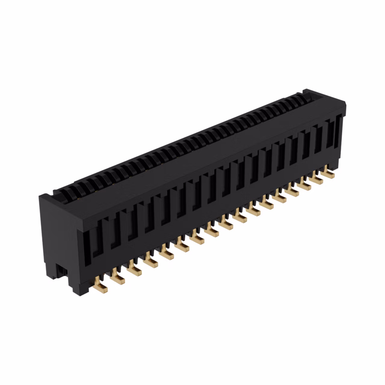 Easy-On FFC/FPC Connector, 0.50mm Pitch, Surface Mount, Vertical, Non-ZIF, Reverse Footprint, Gold Plating, Black, 33 Circuits for sale