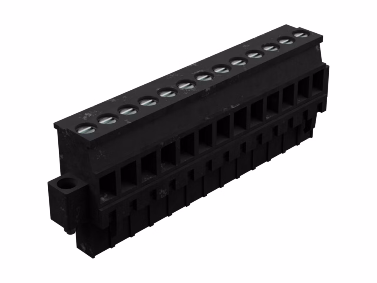 5.00mm Pitch Eurostyle Vertical Plug, with Retention Screws and Reverse Imprinting, Front Wire Entry, Black, 13 Circuits for sale