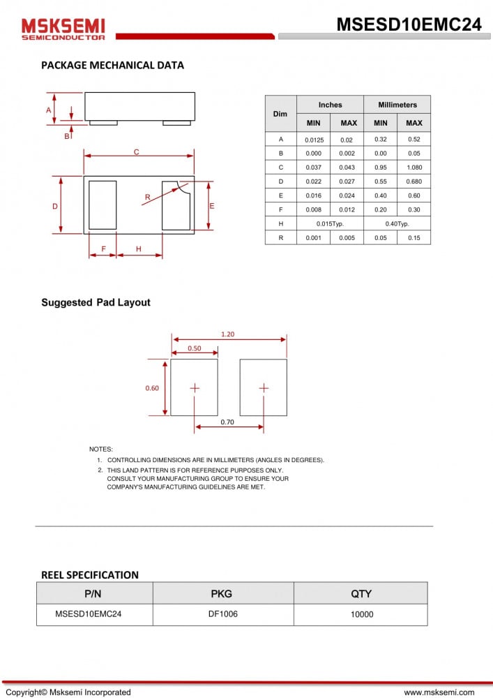 MSESD10EMC24 datasheet page 5