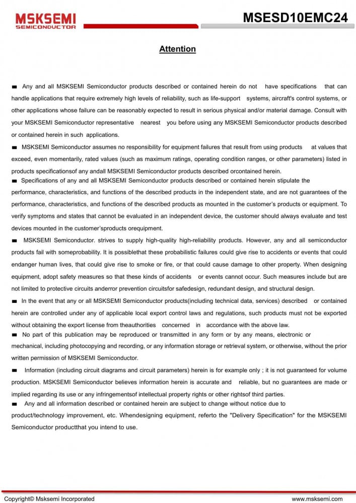 MSESD10EMC24 datasheet page 6