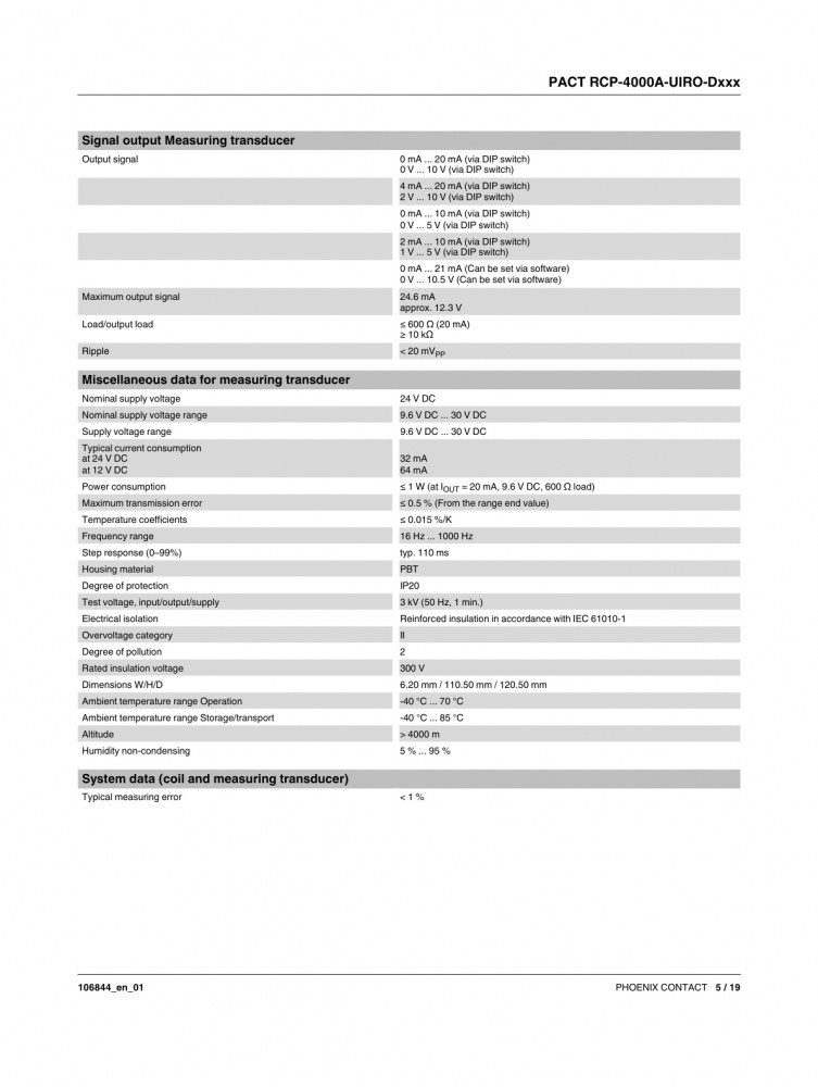 Phoenix Contact 2906231 technical document page 5