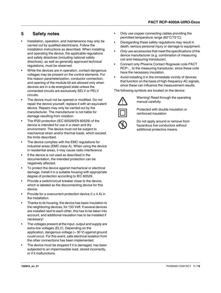 Phoenix Contact 2906231 technical document page 7