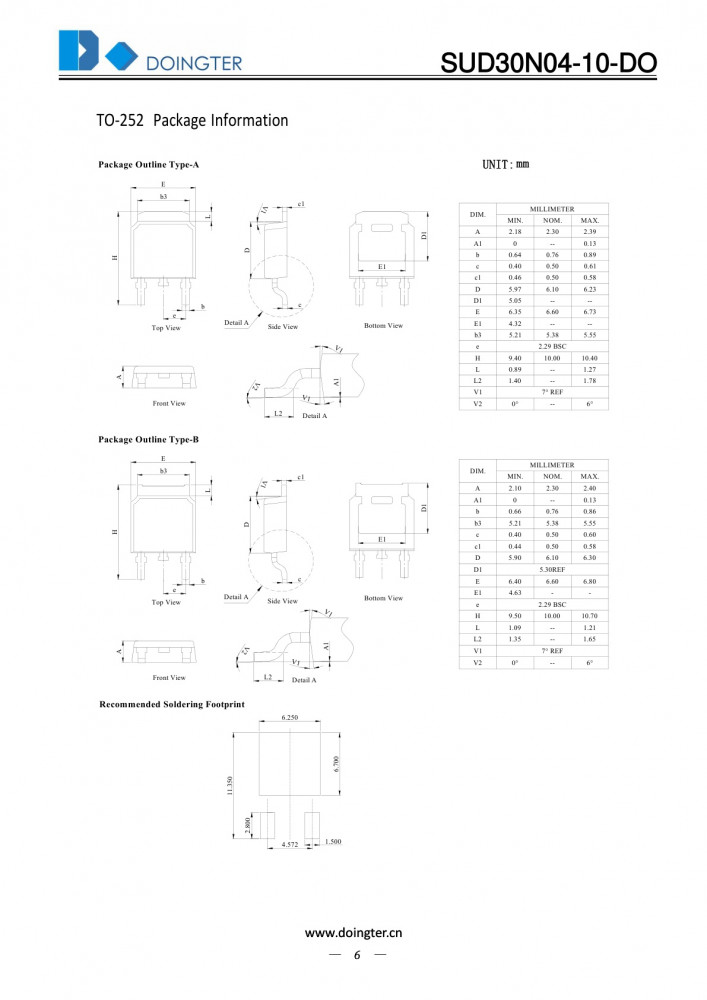 SUD30N04-10-DO datasheet page 6