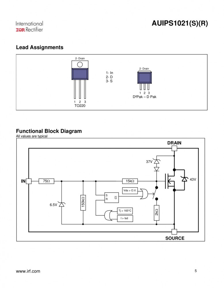AUIPS1021RTRL datasheet page 5