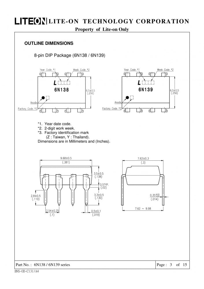 6N139S datasheet page 3