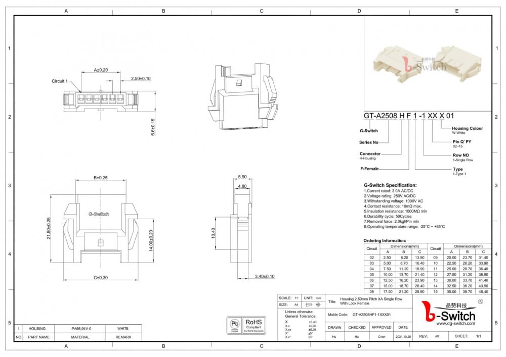 GT-A2508HF1-106W01 technical document page