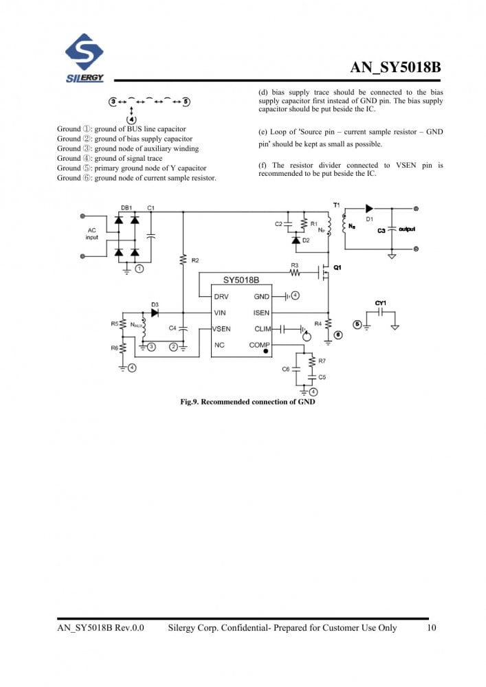 SY5018B datasheet page 10
