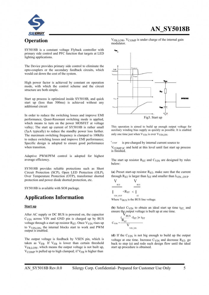 SY5018B datasheet page 5