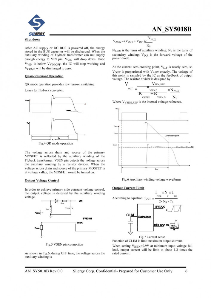 SY5018B datasheet page 6