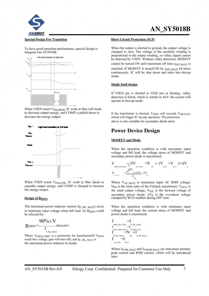 SY5018B datasheet page 7