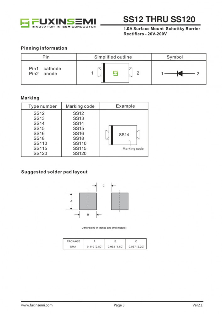 SS16 datasheet page 3