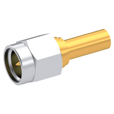 SMA / STRAIGHT PLUG MALE CRIMP TYPE FOR 2/50 S CABLE PASSIVATED NON-CAPTIVE CONTACT