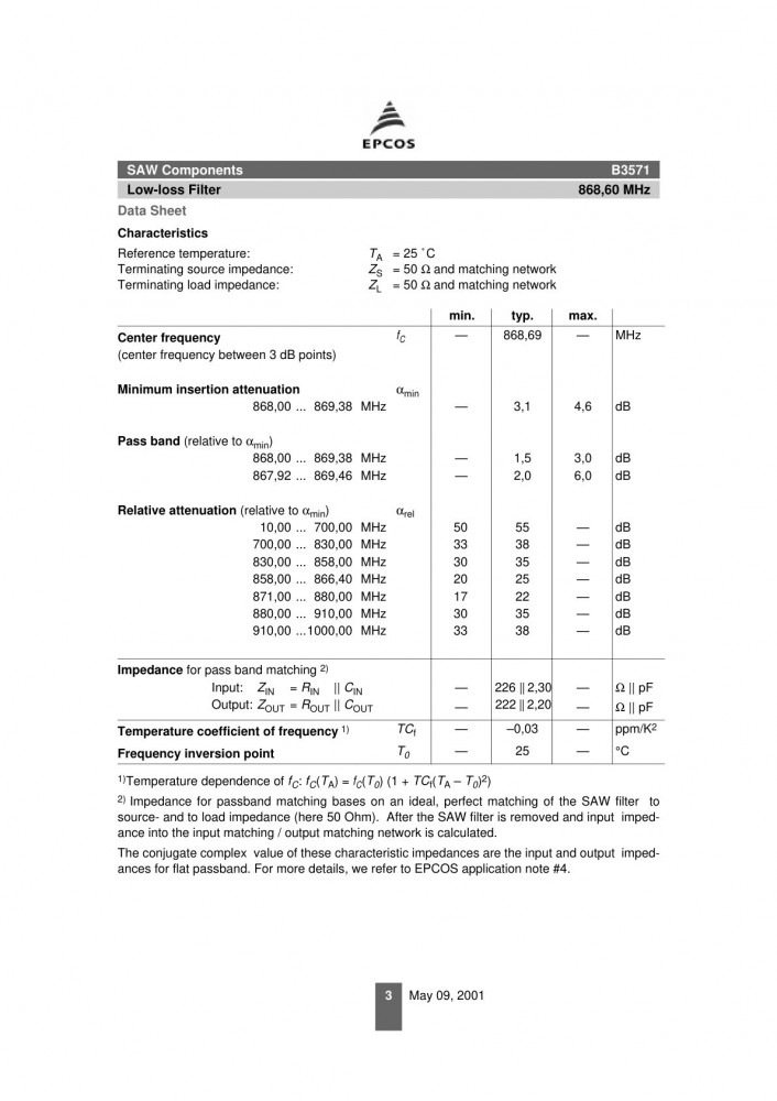 B3571 data sheet page 3