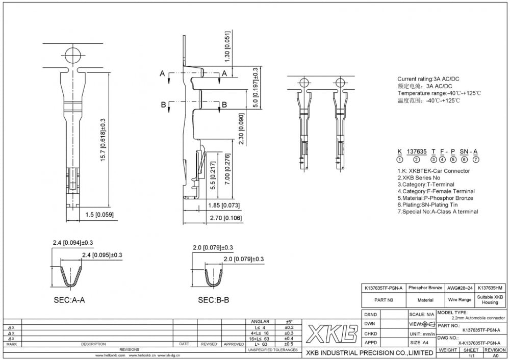 K137635TF-PSN-A official technical drawing