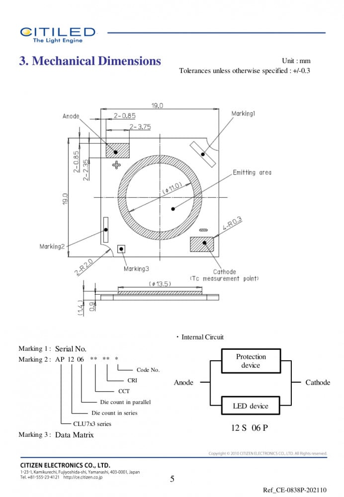 CITILED datasheet page 5
