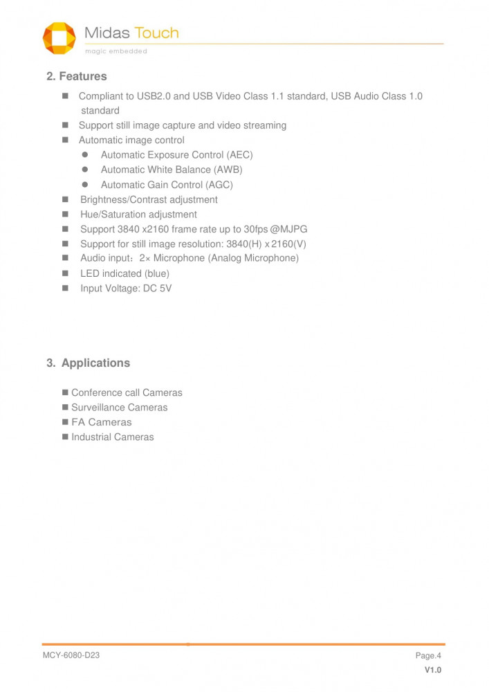 MCY-6080 datasheet page 5