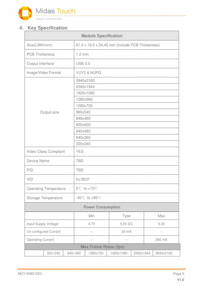 MCY-6080 datasheet page 6