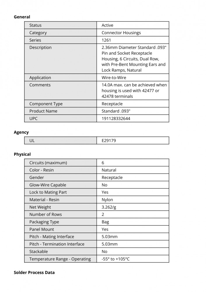 MOLEX 469990809 product document image 2