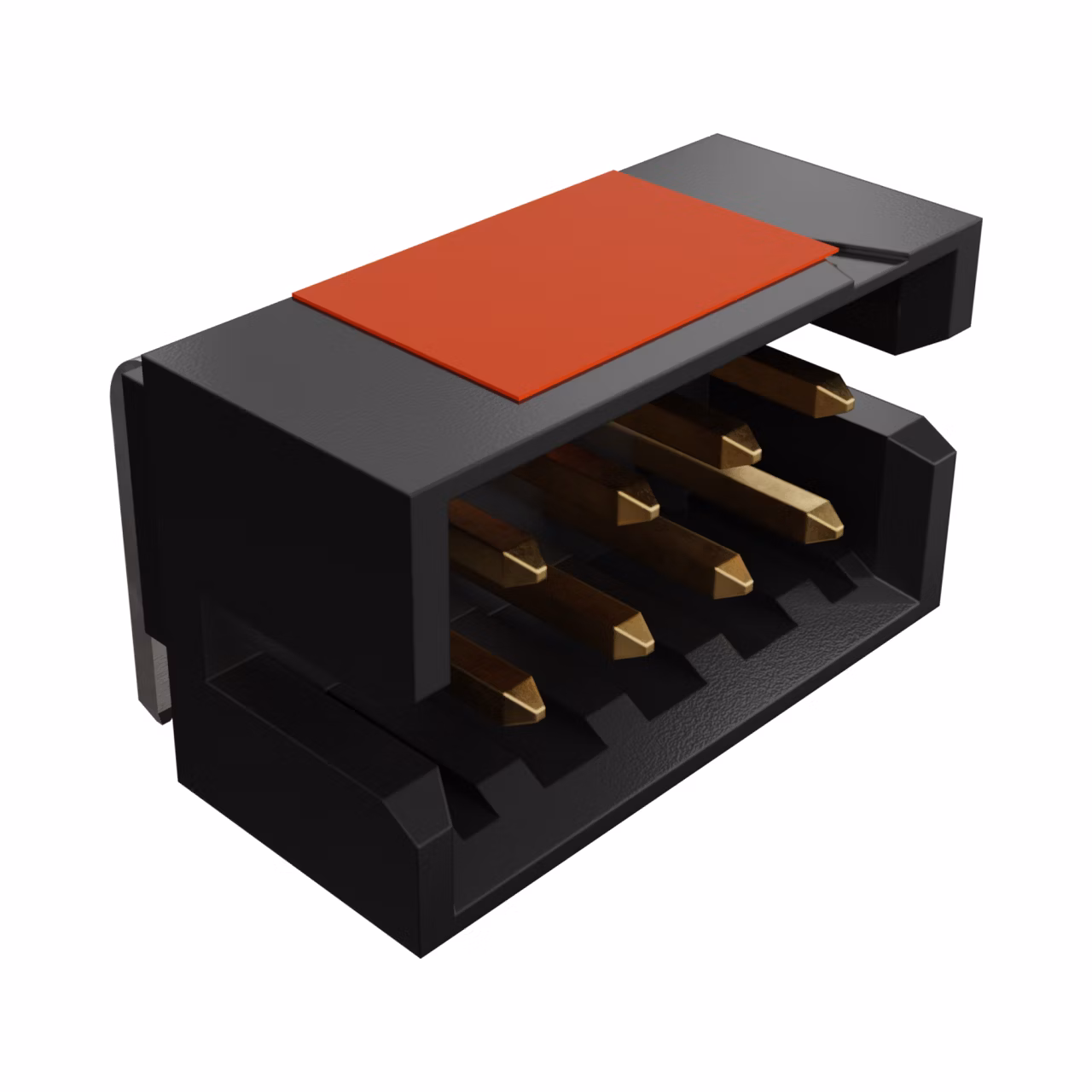 2.00mm Pitch, Milli-Grid PCB Header, Dual Row, Right-Angle, Through Hole, 8 Circuits, 0.38µm Gold (Au) Plating, 2.16mm Tail Length, Dual Side Slots, Center Friction Lock, Tape and Reel, with Pick-and-Place Tape for sale