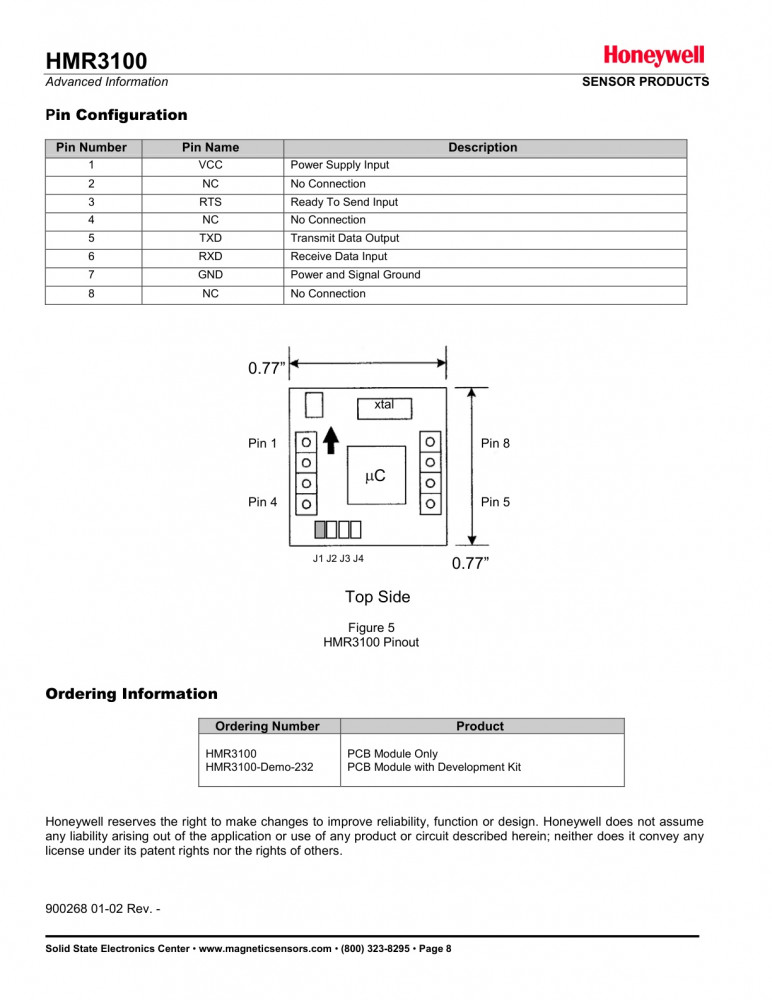 HMR3100 document page 8