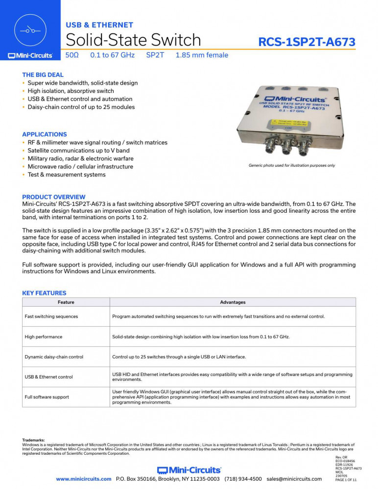 RCS-1SP2T-A673 document page 1