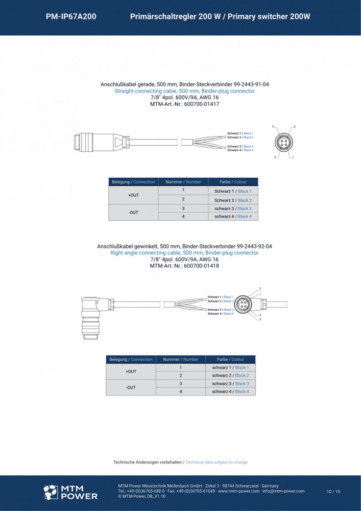 PM-IP67A 200 datasheet page 10
