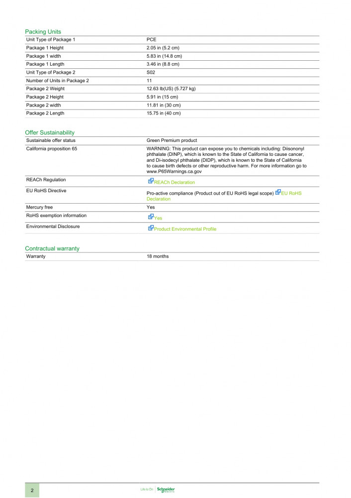 XSDA400519 technical document page 2
