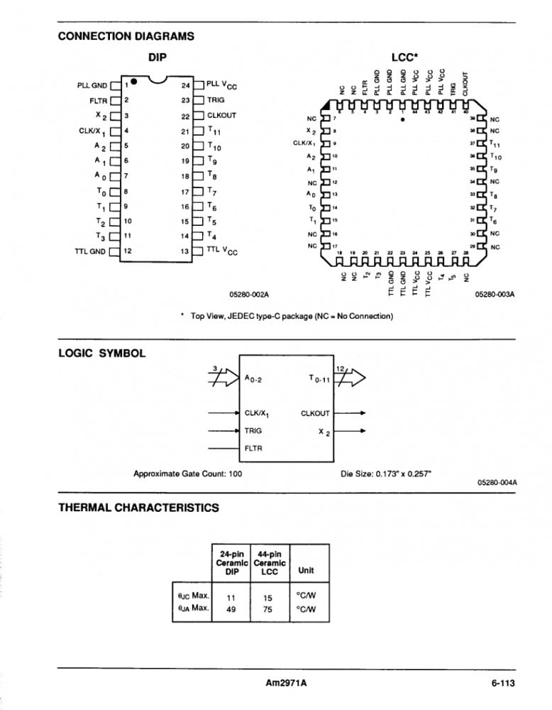 AM2971A datasheet page 2