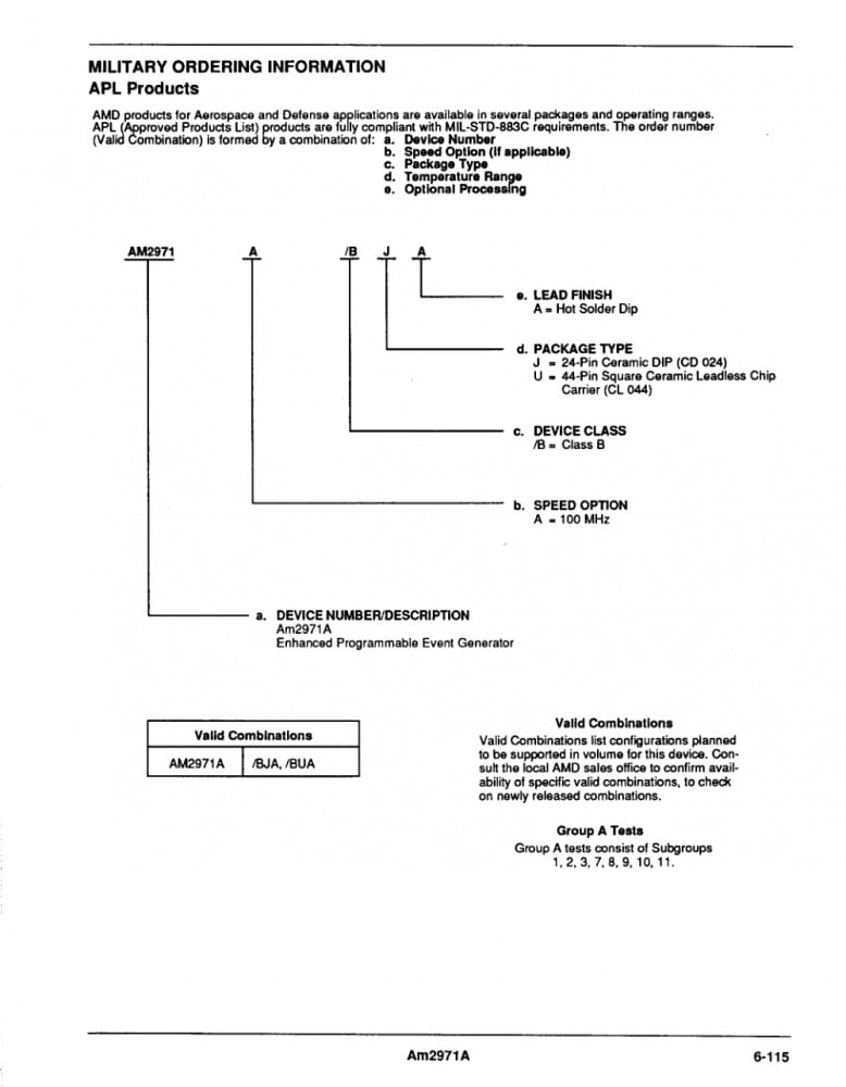 AM2971A datasheet page 4