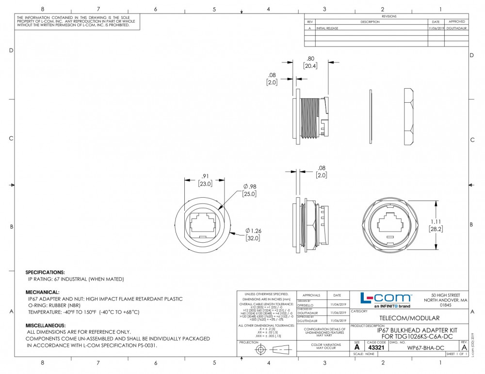WP67-BHA-DC technical document preview