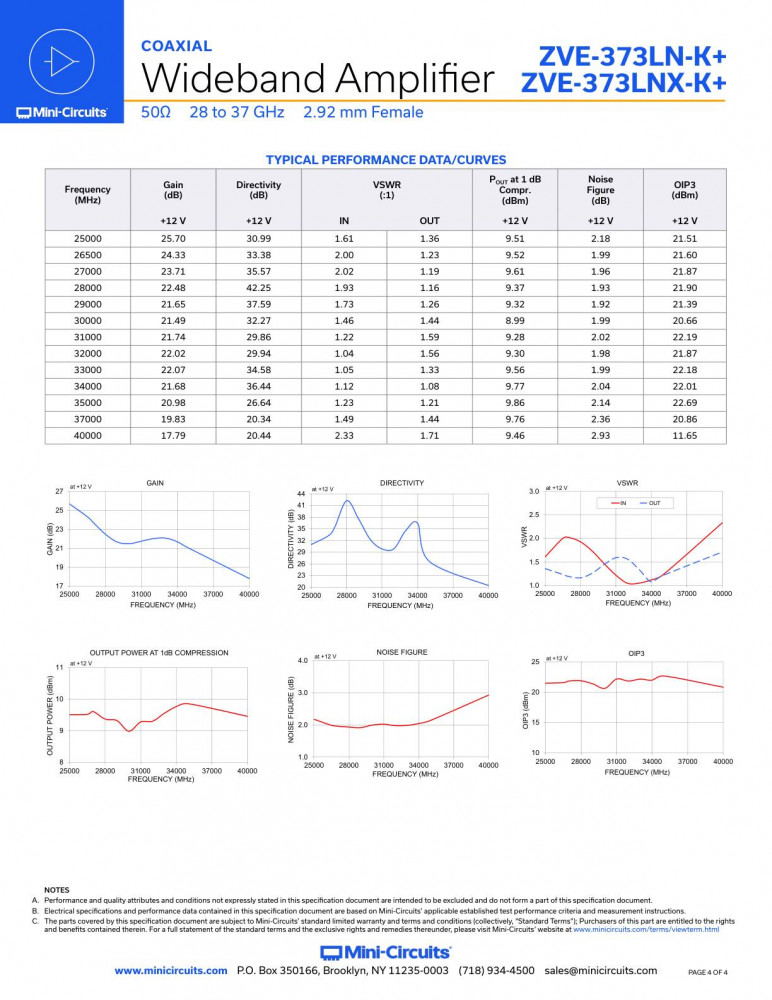 ZVE-373LN-K+ technical document page 4