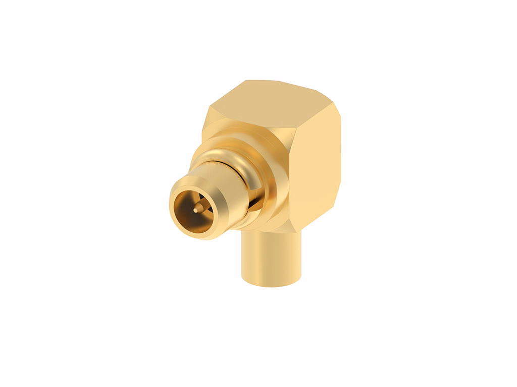 MMCX Plug, Right-Angle, Solder, .047