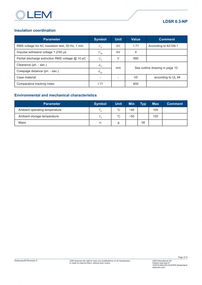 LDSR 0.3-NP datasheet page 3