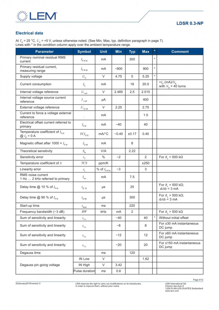 LDSR 0.3-NP datasheet page 4