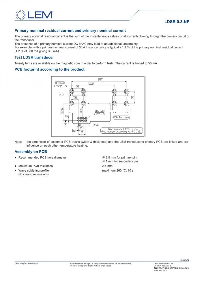 LDSR 0.3-NP datasheet page 8