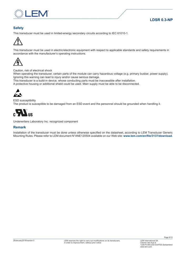 LDSR 0.3-NP datasheet page 9