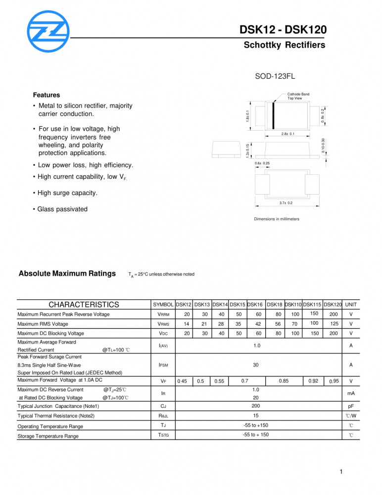 baocheng DSK16 datasheet page 1