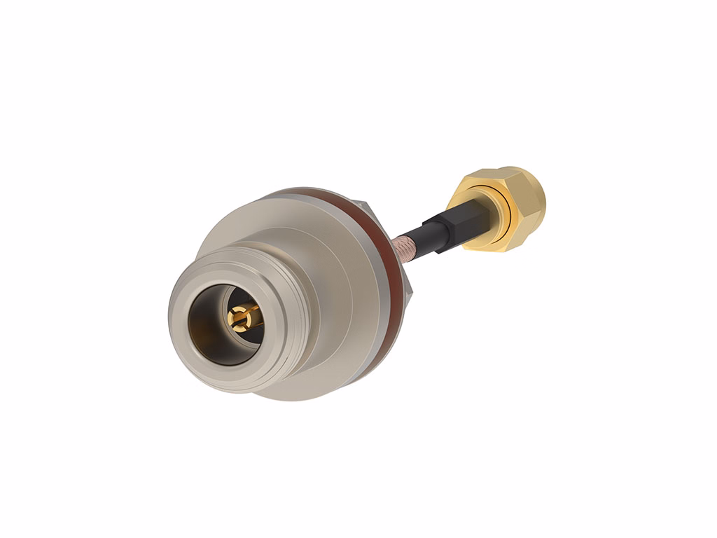 SMA Straight Bulkhead Jack to MMCX Straight Plug on RG-316 Cable, 203.20mm Length, 50 Ohms