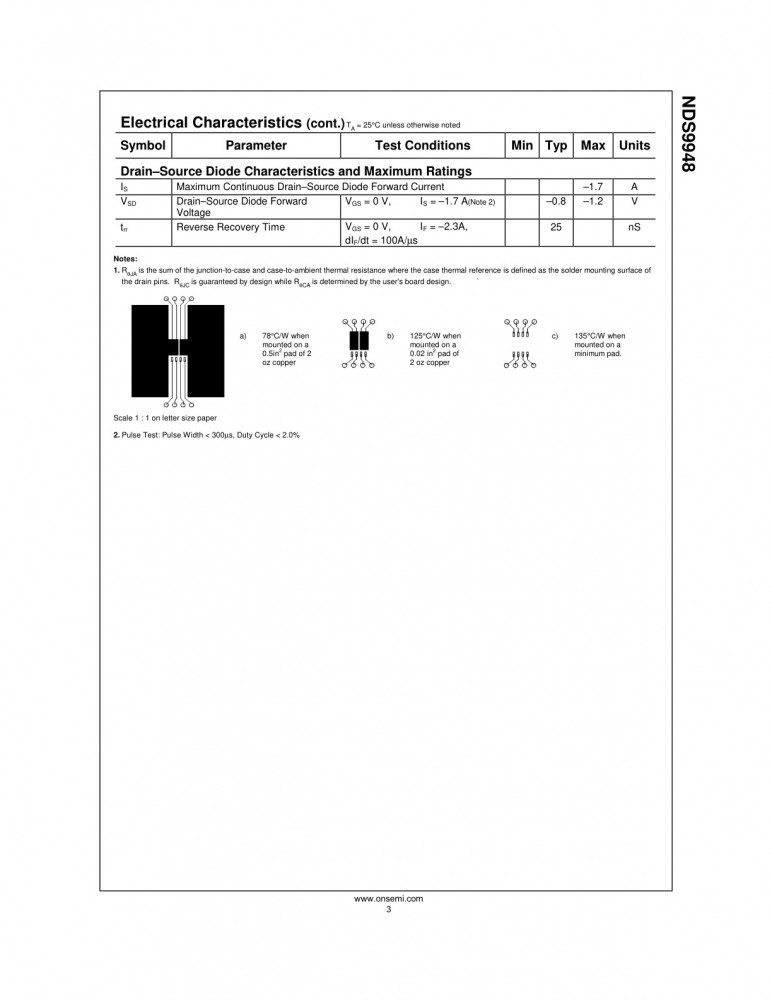 NDS9948 datasheet page 3