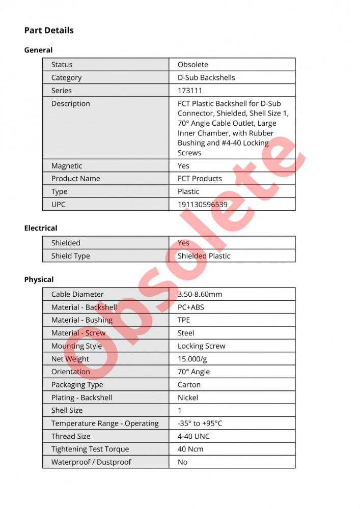 Technical document image 2 for MOLEX 1731110551