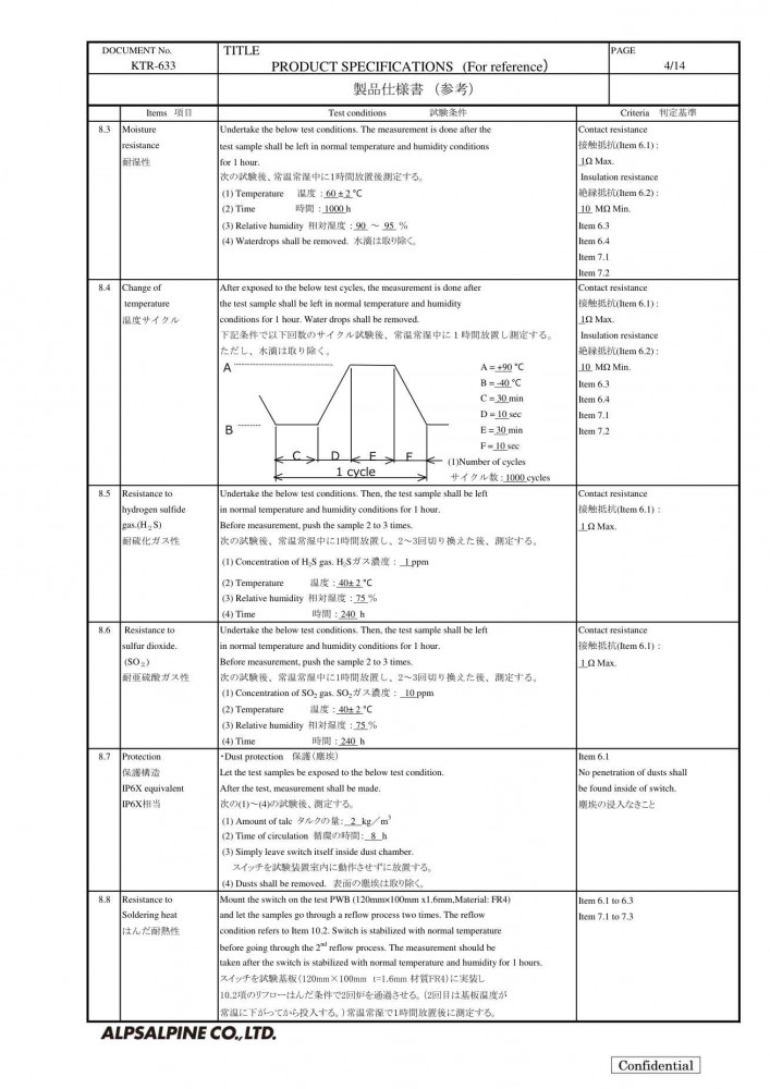 SKTRAGE010 specification page 4