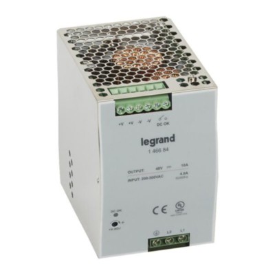 Stabilised mono/bi switching power supply - 120-480 W - output 48 V= - 480 W for sale