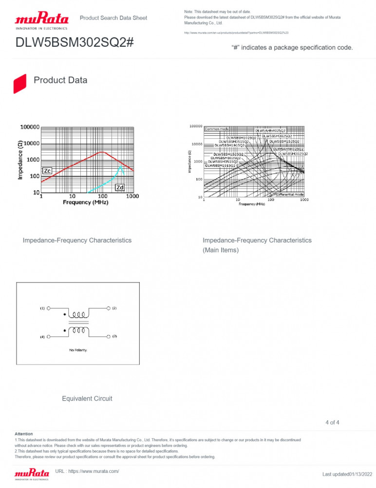DLW5BSM302SQ2L datasheet page 4